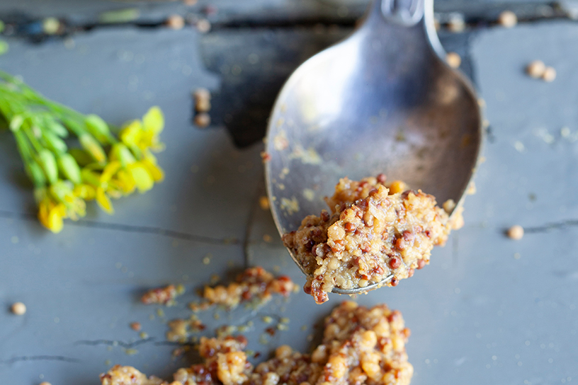 Recept voor grove mosterd.