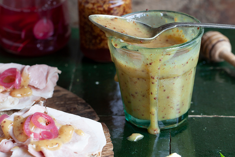 Recept voor honing-mosterdsaus