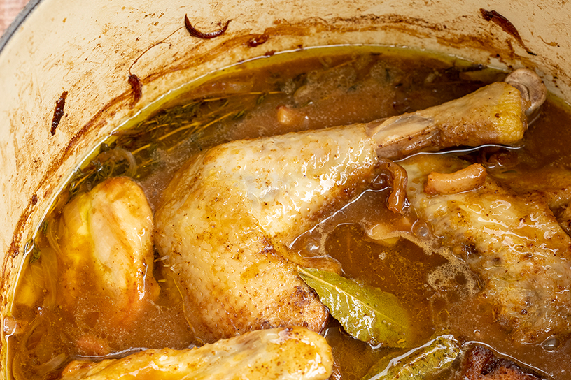 Recept voor stoofpot van haan.